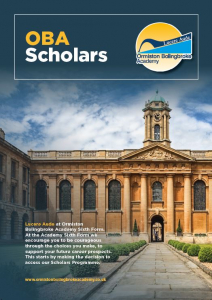 Ormiston Bolingbroke Academy - Prospectus