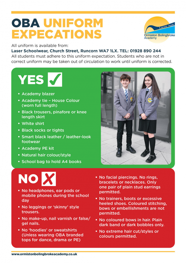 Ormiston Bolingbroke Academy - Uniform
