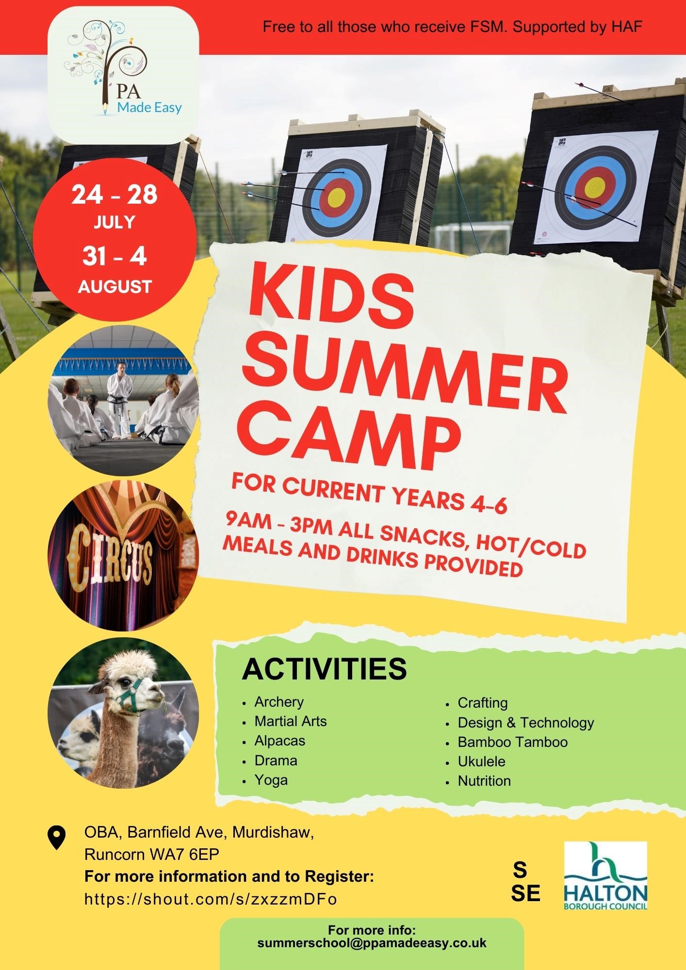 Ormiston Bolingbroke Academy - Holiday Activity Fund (HAF) Summer Camps ...