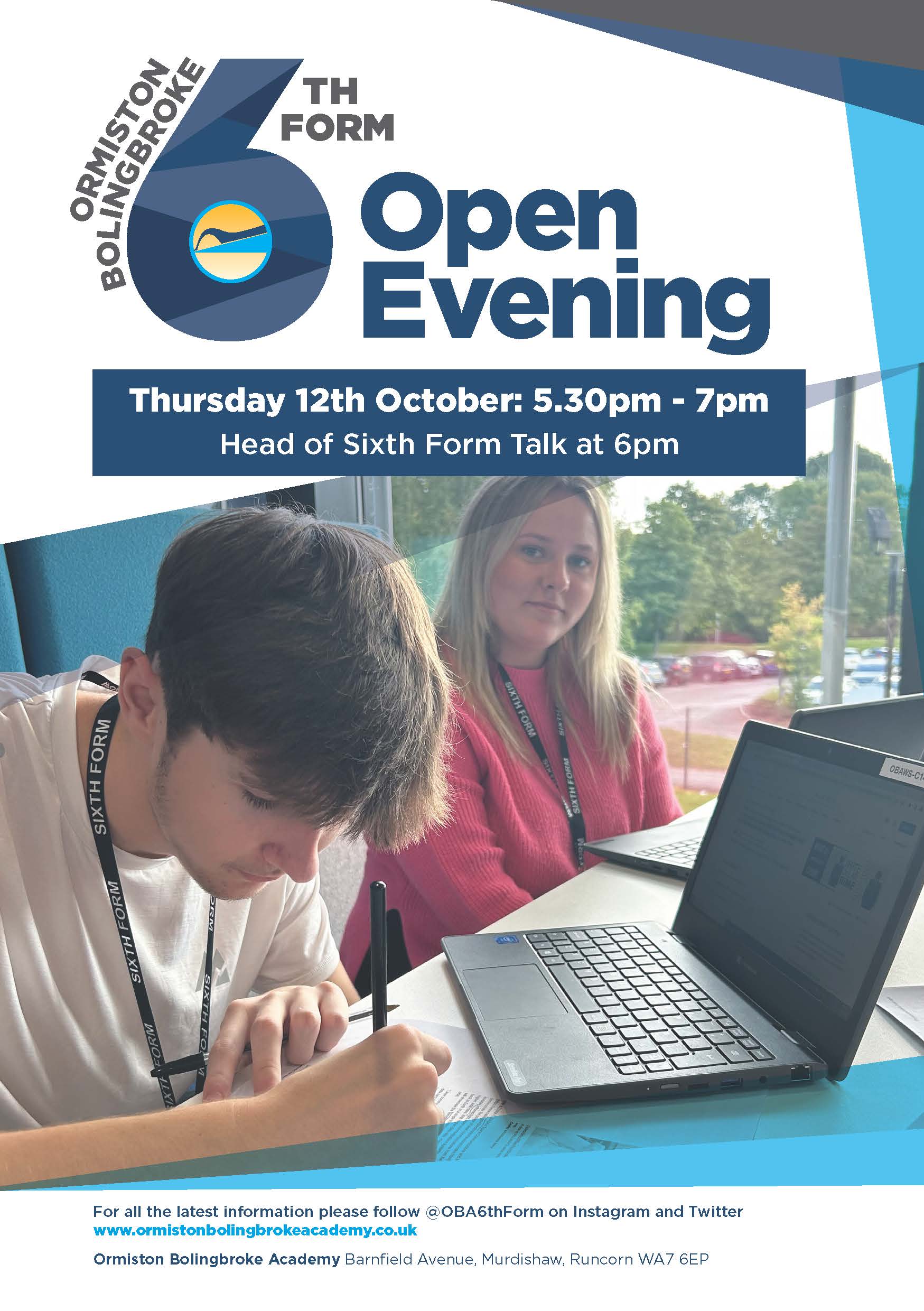 Ormiston Bolingbroke Academy - Sixth Form Open Evening - Thursday 12th ...